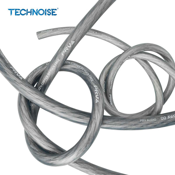 Silver Grey OFC Power Wire WIRE SPOOL 4G 50 FT GREY – East Car Audio
