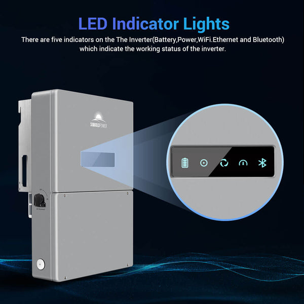 High Voltage 11.4KW Hybrid Split Phase Inverter with APS Transmitter S ...