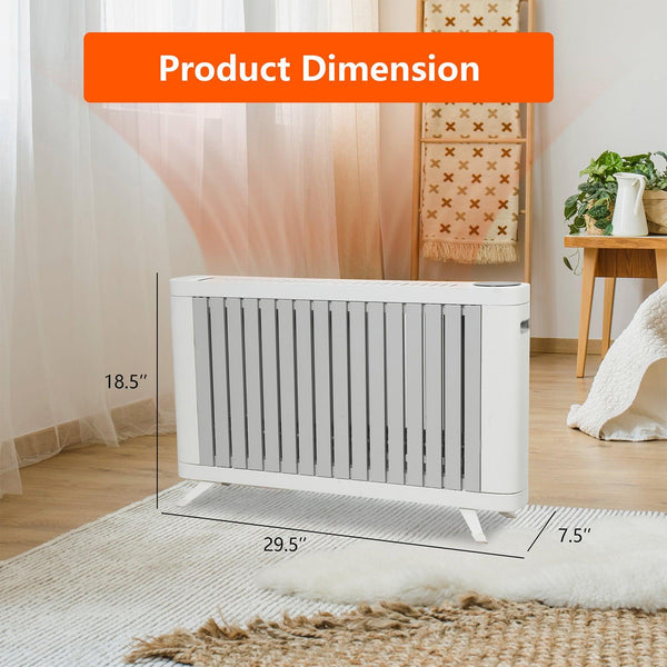 1500W Electric Baseboard Space Heater with Remote Control and LED Disp ...