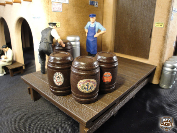 Alpine Railworks 1003A G Scale American Beer Barrels A (Large) (3 ...