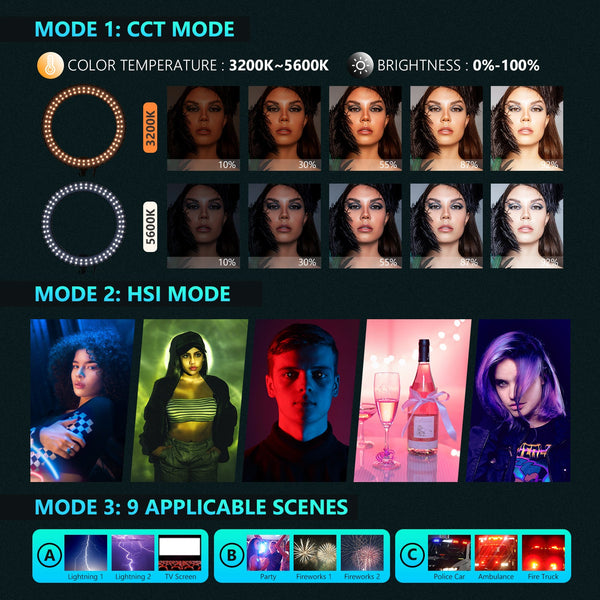 NEEWER RGB18-APP 18'' RGB Ring Light Kit – East Car Audio