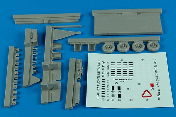 Aerobonus 480046 1/48 USAF F2A Flightline Steel-Type Platform Trailer ...