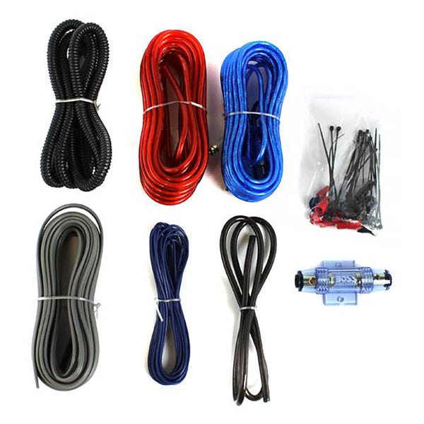 BOSS Audio Systems KIT2 8 Gauge Complete Car Amplifier Installation Wi ...