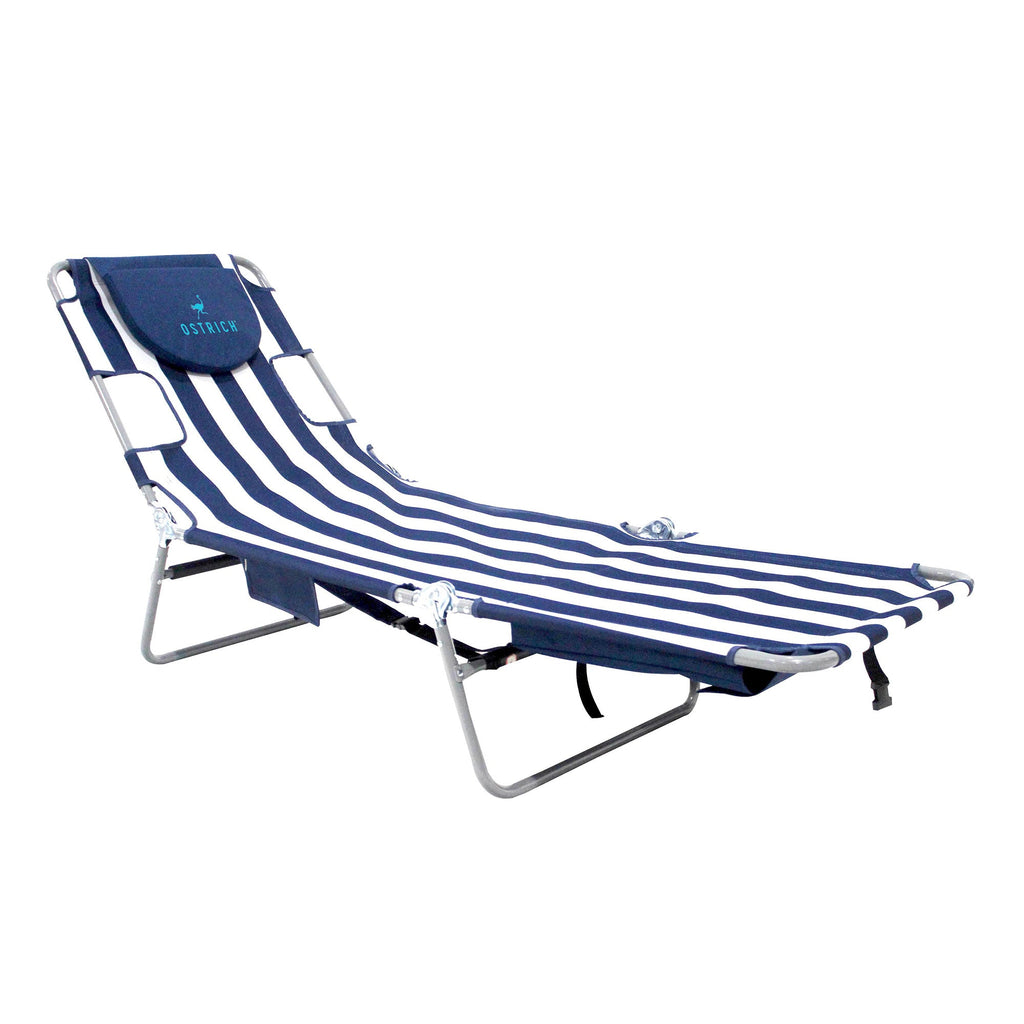 Ostrich Backpack Chaise Lounge Facedown Beach Camping Chair with Stor East Car Audio