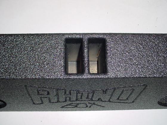 2-10'' Slot Ported Behind The Single Cab Truck Seat Poly Sub box – East ...