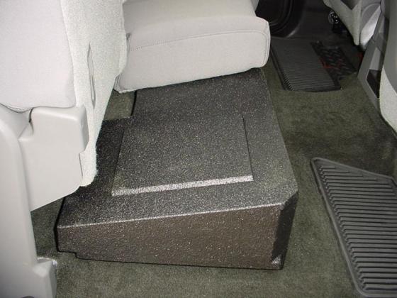 2014 & up Chevy Standard Crew Cab Ported Subwoofer Sub Box 2x12 Poly ...