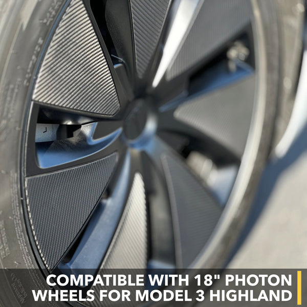 Photon Wheels Vinyl Covers | Tesla Model 3 Highland – East Car Audio