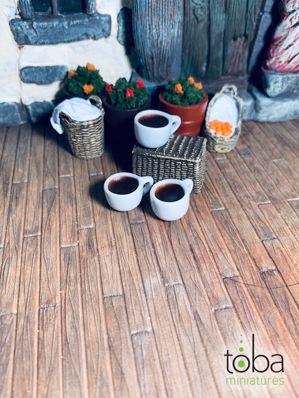 Toba Miniatures 1122 1/12 Scale Cups of Coffee (3) – East Car Audio