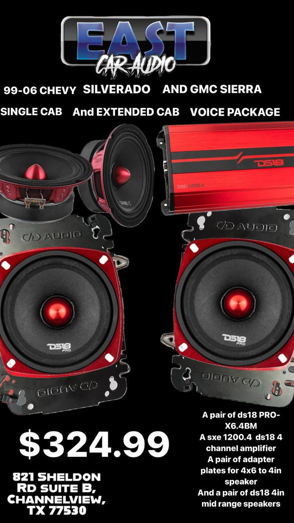 DS18 Red Tip Combo – East Car Audio