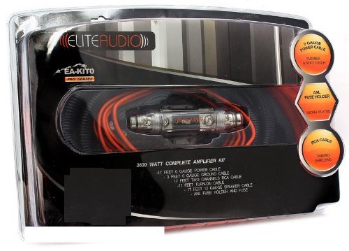 ELITE AUDIO EA-KIT0 0 Gauge Complete Pro Series Amplifier Installation ...
