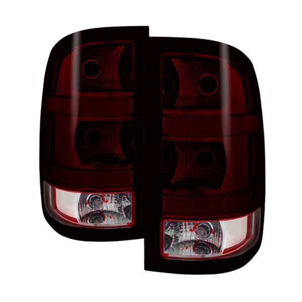 xTune GMC Sierra 2007-2013 OEM Style Tail Light Red Smoked ALT-JH-GS07 ...