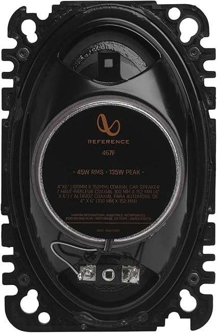 Infinity REF467F Reference Series 4x6 Extreme-Performance Automotive c ...