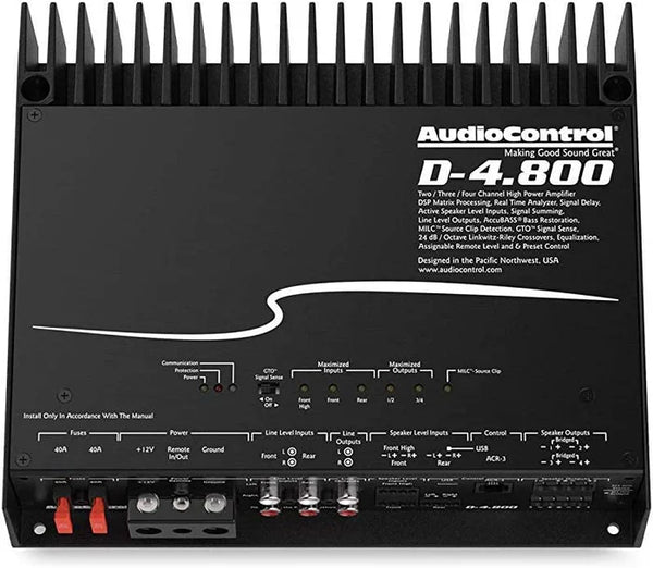 AudioControl D-4.800 4-Channel DSP Amplifier with Matrixing – East Car ...