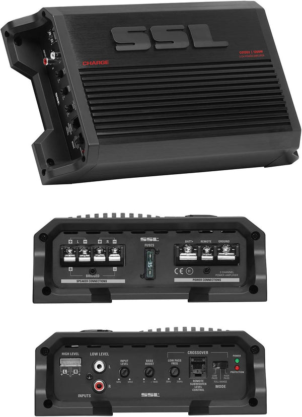 Sound Storm Laboratories CG1202 2 Channel Car Amplifier - 1200 Watts ...