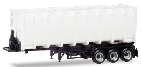 Herpa 76234 HO Scale Truck/Trailers -- 30' Bulk Container Trailer ...