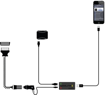 IDATALINK ADS- WLM-AP1 Weblink Mobile Programming Cable for iOS Device ...