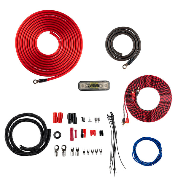 DS18 AK4 Complete 4 Gauge CCA Amplifier Installation Wiring Kit – East ...