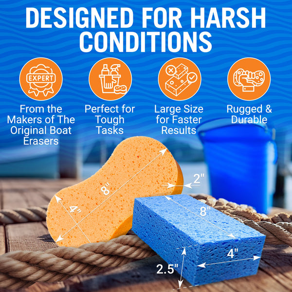 Boat Bail Sponge and Bone Sponges Set – East Car Audio