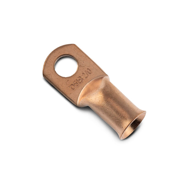 DS18 2/0-Ga Copper Ring Terminals Pack of 10 – East Car Audio