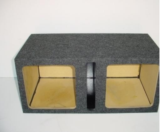 2x10'' Square Hole Slot Ported Sub Box Carpeted – East Car Audio