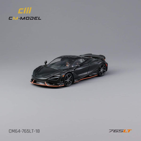 (Pre-Order) CM Model McLaren 765LT Full Carbon With Orange Line 1:64 ...