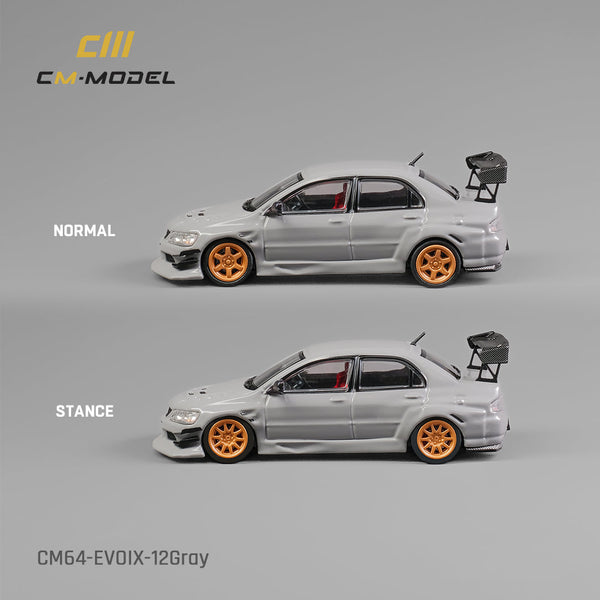 (Pre-Order) CM Model Mitsubishi Lancer Evolution IX Widebody Gray 1:64 ...