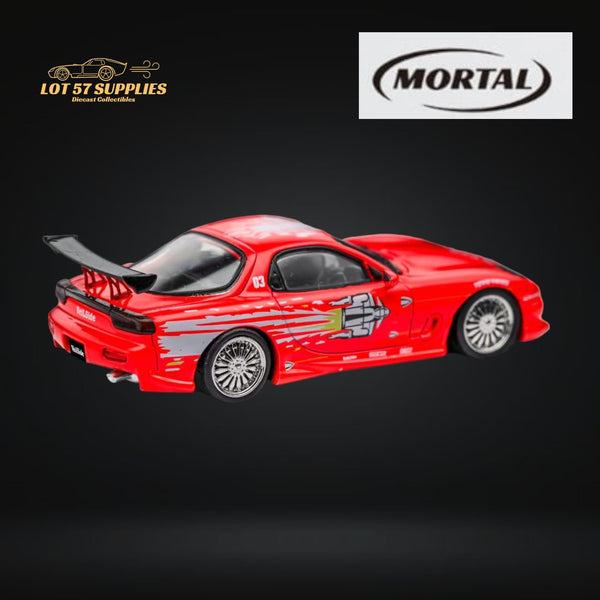 (Pre-Order) Mortal Mazda RX-7 Veilside Red F&F Livery 1:64 – East Car Audio