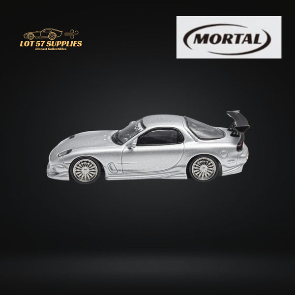 (Pre-Order) Mortal Mazda RX-7 Veilside Silver 1:64 – East Car Audio