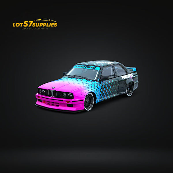 (Pre-Order) DCM BMW M3 E30 in Electric Light Pink Black Gradient 1:64 ...
