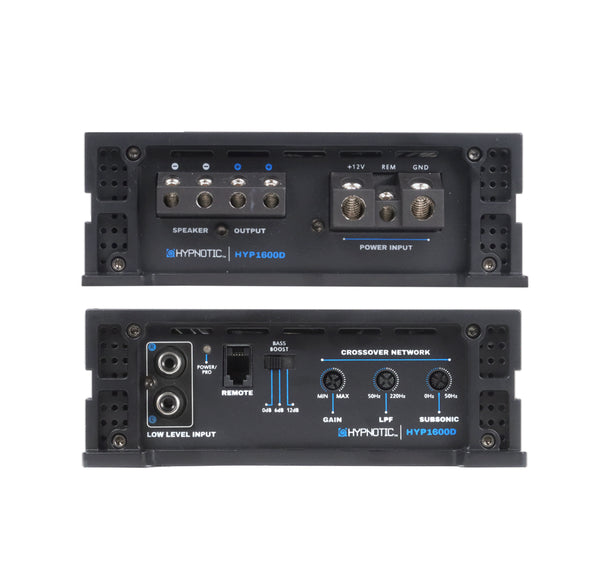 Hypnotic HYP1600D 1600 watt compact Bass Amplifier – East Car Audio