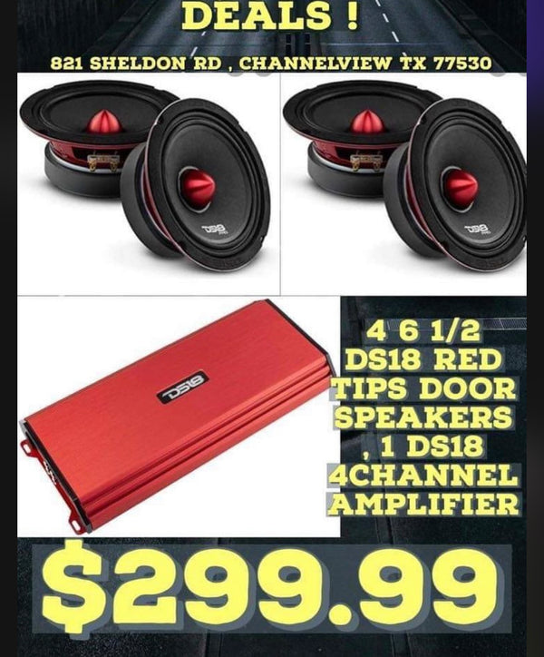 DS18 Red Tip Combo – East Car Audio
