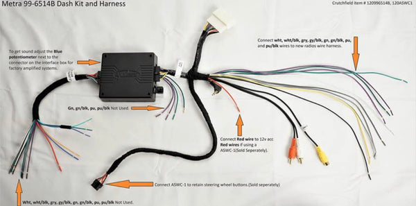 Metra 99-6514B Dash and Wiring Kit Install and connect a new car stere ...