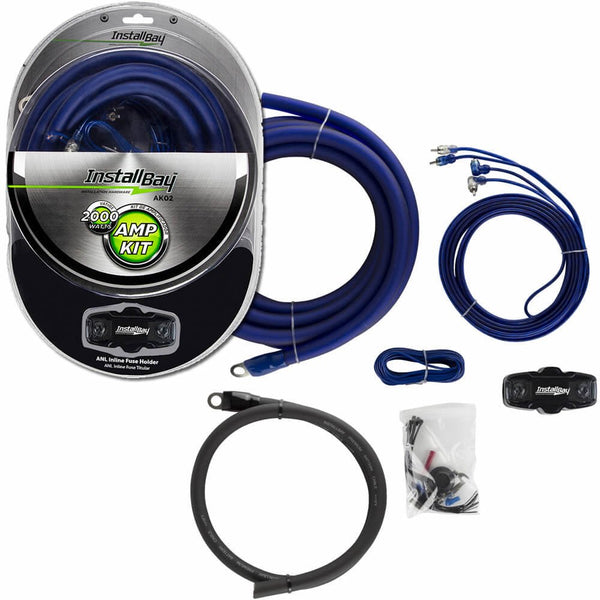 Install Bay AK02 1/0 Gauge Value AMP Kit Complete, 2000w – East Car Audio