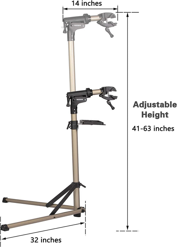 Foldable Portable Bike Repair Work Stand Adjustable Height Bicycle Mec ...