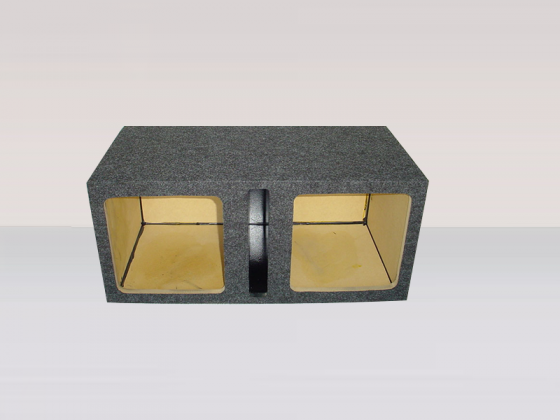 2x12" Square Hole Compact Slot Ported Carpeted Sub Box – East Car Audio