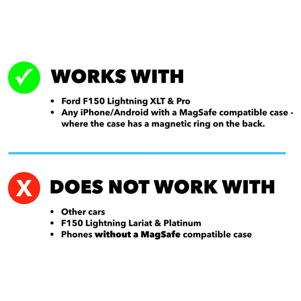 MagSafe Compatible Wireless Charger | F150 Lightning XLT & Pro – East ...