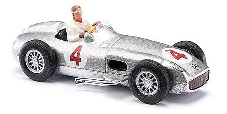 Busch 47002 HO Scale 1936 Mercedes-Benz Silver Arrow W196 Race Car wit ...