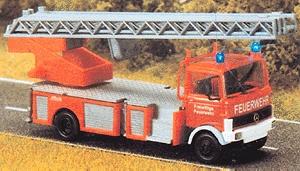 Busch 5608 HO Scale Emergency Vehicle w/Working Lights -- MB Fire Truc ...
