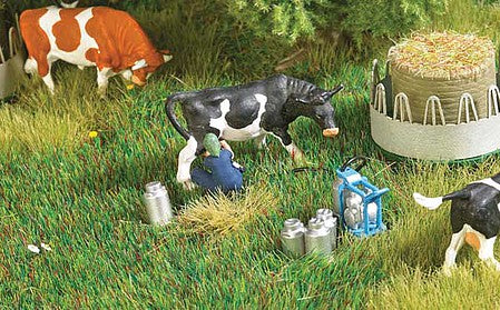Busch 7883 HO Scale Portable Milking Machine -- Milker, Figure, 4 Milk ...