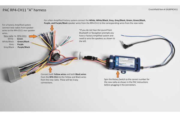 PAC RP4-CH11 Wiring Interface in select 2005-20 Chrysler-built models ...