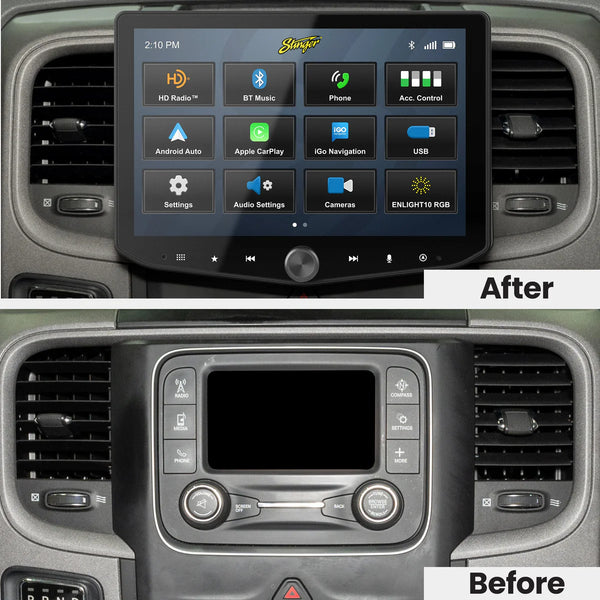 HEIGH10+ RAM (2013-2018) 10" Fully Integrated Radio Kit | Plug-&-Play ...