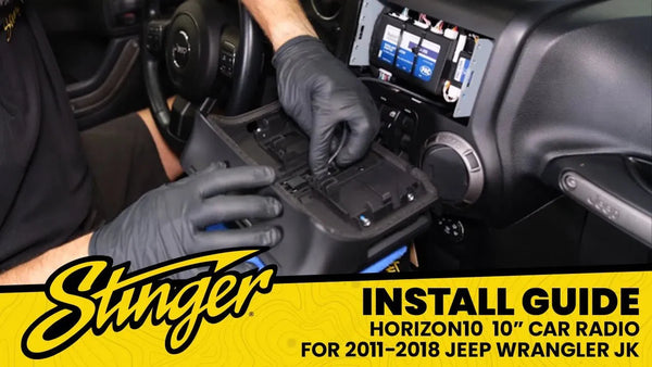 HORIZON10 Jeep Wrangler JK (2011-2018) 10" Radio Fully Integrated Kit ...