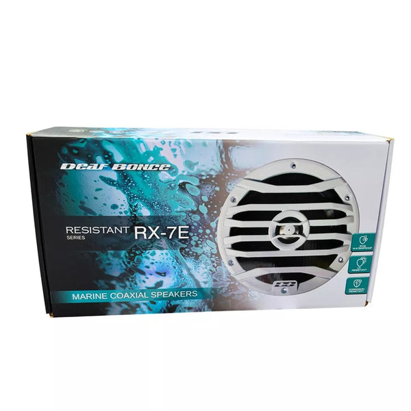 Deaf Bonce Resistant RX-7E 7" IPX6 Waterproof 130W Max Marine Coaxial ...