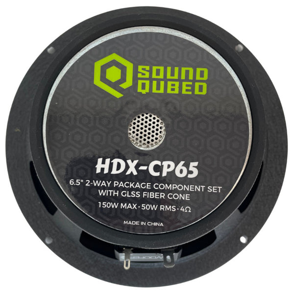 Soundqubed HDX-CP65 6.5" inch 4 Ohm (HDX Series) Component Set Car Spe ...