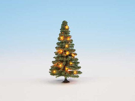 Noch 22121 All Scale Fir Tree with Working LED Christmas Lights -- 3-1 ...