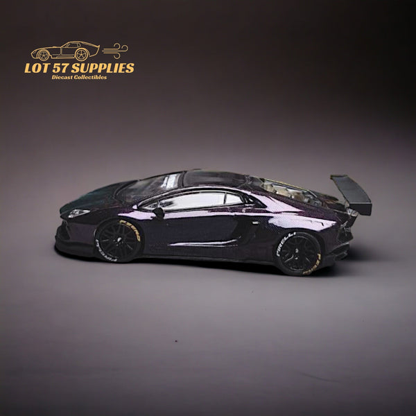 King Model Lamborghini Aventador LP700-4 LB 1.0 Purple Carbon Fiber 1 ...
