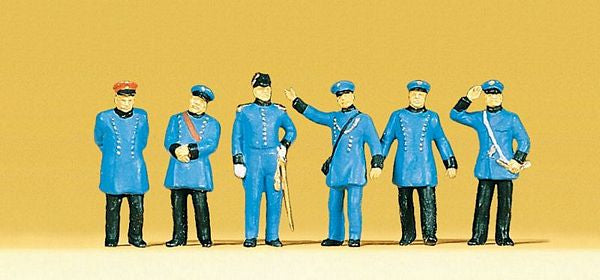 Preiser 12134 HO Scale 1900s Figures -- Bavarian Railroad Personnel ...