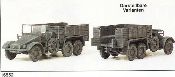 Preiser 16552 HO Scale Military - Former German Army WWII - Light Truc – East Car Audio