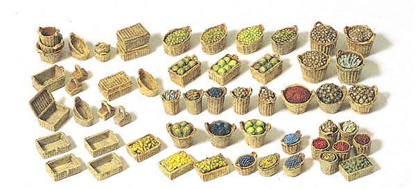 Preiser 17502 HO Scale Fruit & Vegetable Baskets – East Car Audio