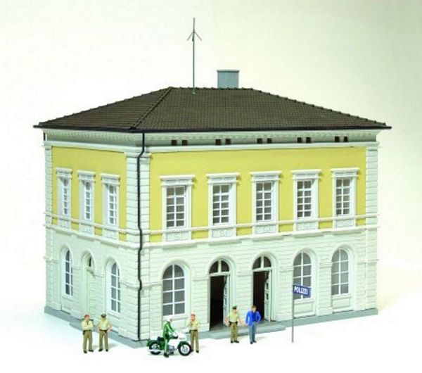 Preiser 19000 HO Scale Police Station w/Police & Accessories - Kit ...